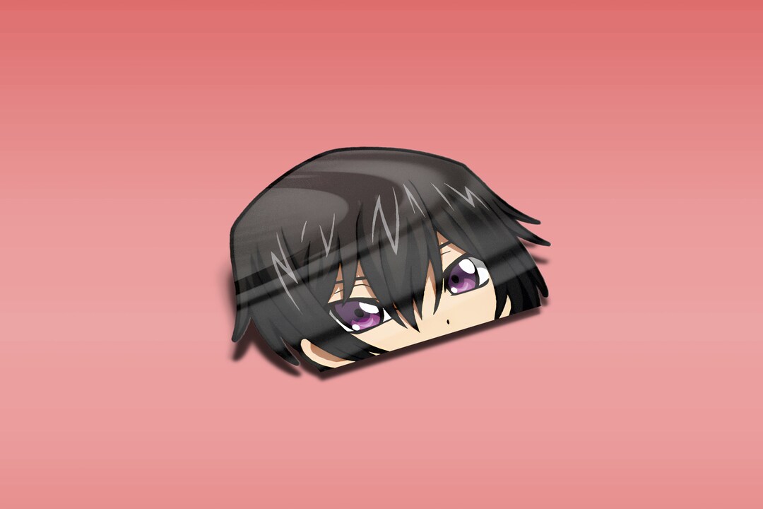 Holographic Code Character Peeker Sticker, UV Resistant, Water Proof - Etsy