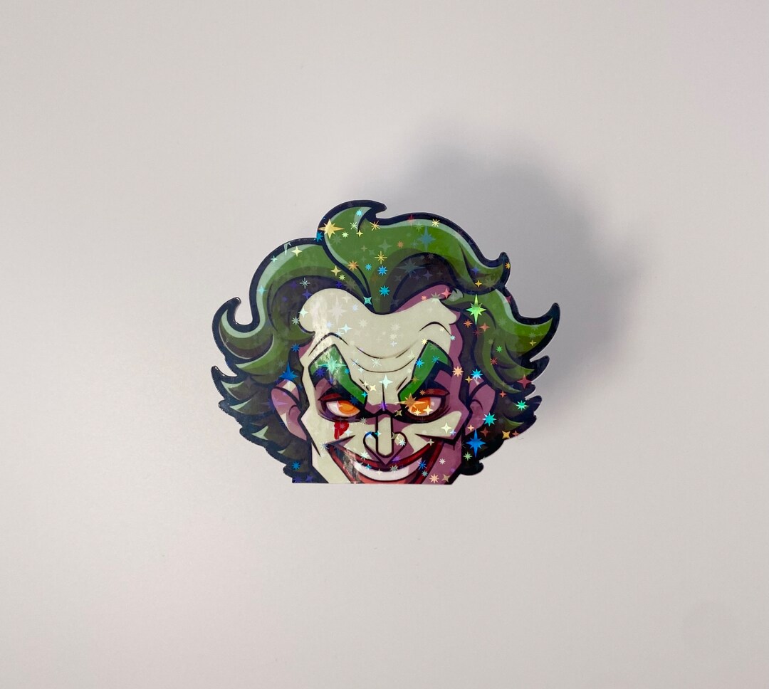 Holographic DC Comics Peeker Sticker, UV Resistant, Water Proof - Etsy
