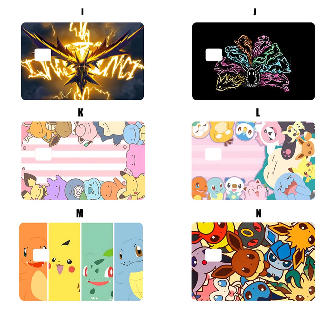 Pokemon Card Skin Sticker laminated Cute Card Cover - Etsy