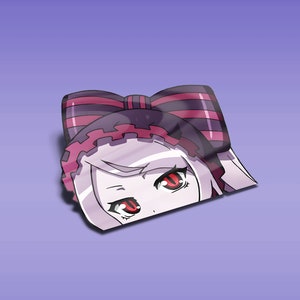 Holographic Cute Overlord Character Peeker Sticker, UV Resistant, Water ...