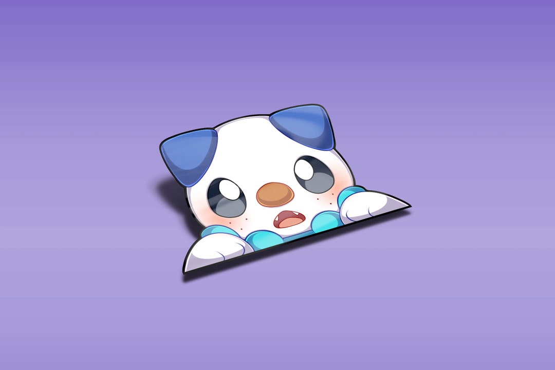 Holographic Poke Character Sticker, UV Resistant, Water Proof, Peeker ...