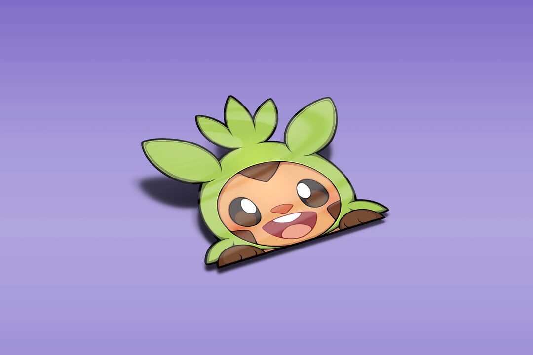 Holographic Poke Character Sticker, UV Resistant, Water Proof, Peeker ...