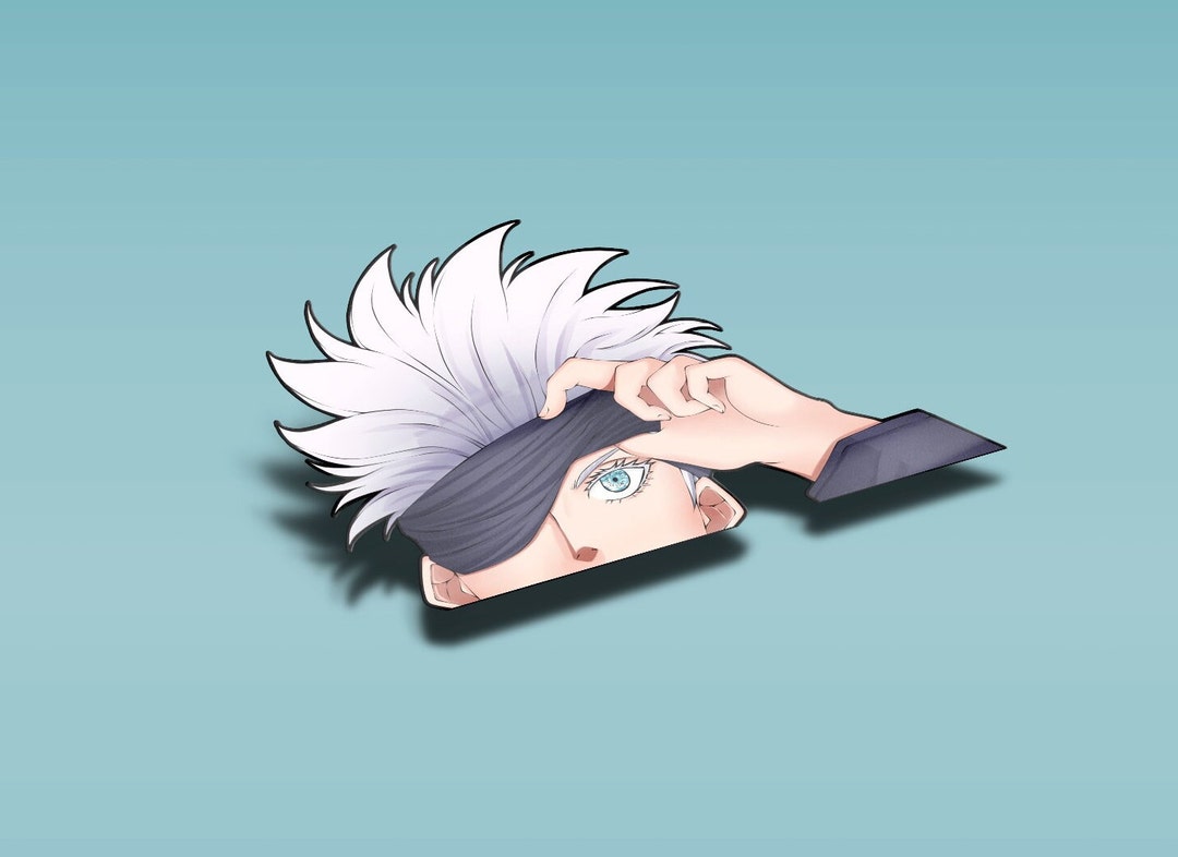 Holographic Juju Character Peeker Sticker, UV Resistant, Water Proof - Etsy