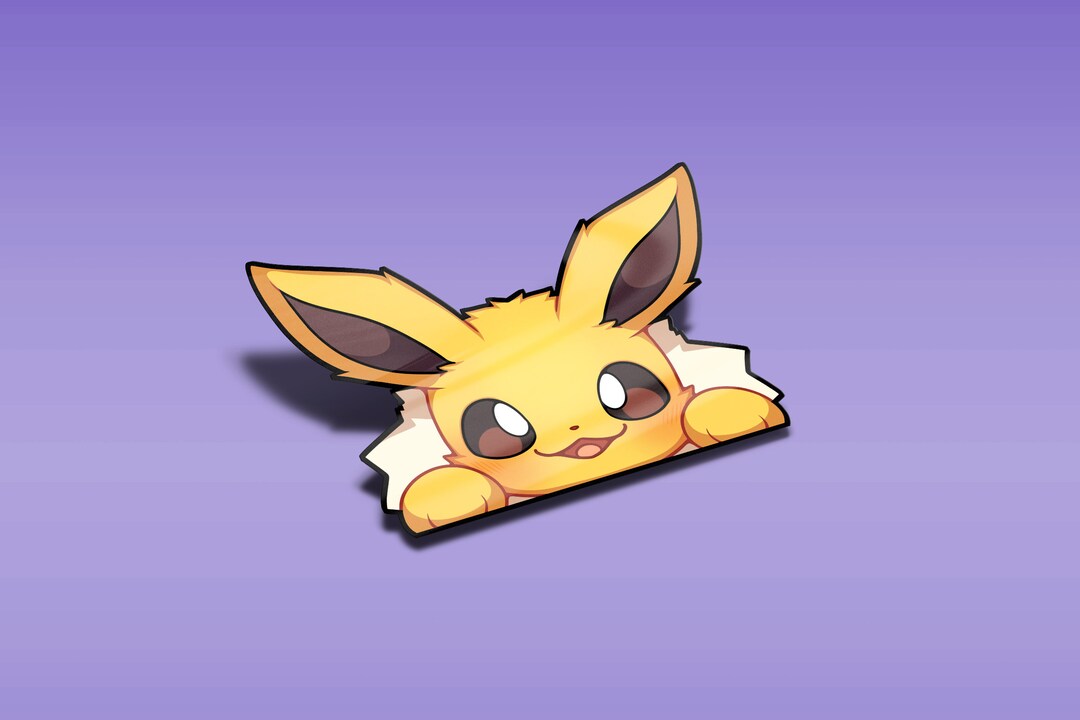 Holographic Poke Character Sticker, UV Resistant, Water Proof, Peeker ...