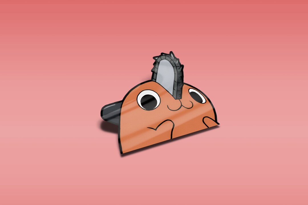 Holographic Cute Chainsaw Character Peeker Sticker, UV Resistant, Water ...