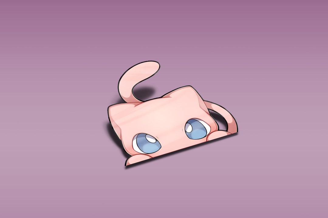 Holographic Poke Character Sticker, UV Resistant, Water Proof, Peeker ...