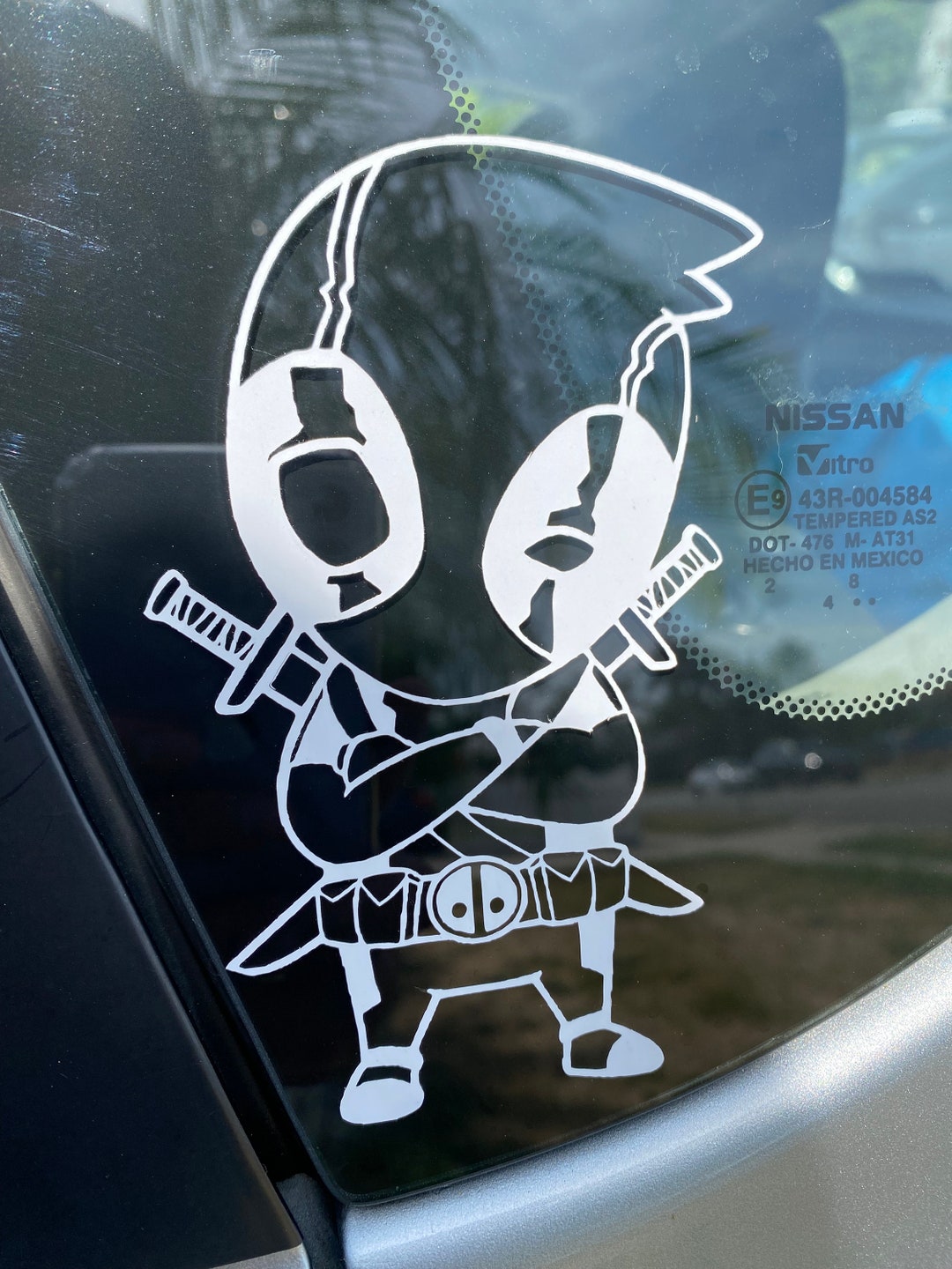 Cute Superhero Character Car Vinyl Decal - Etsy