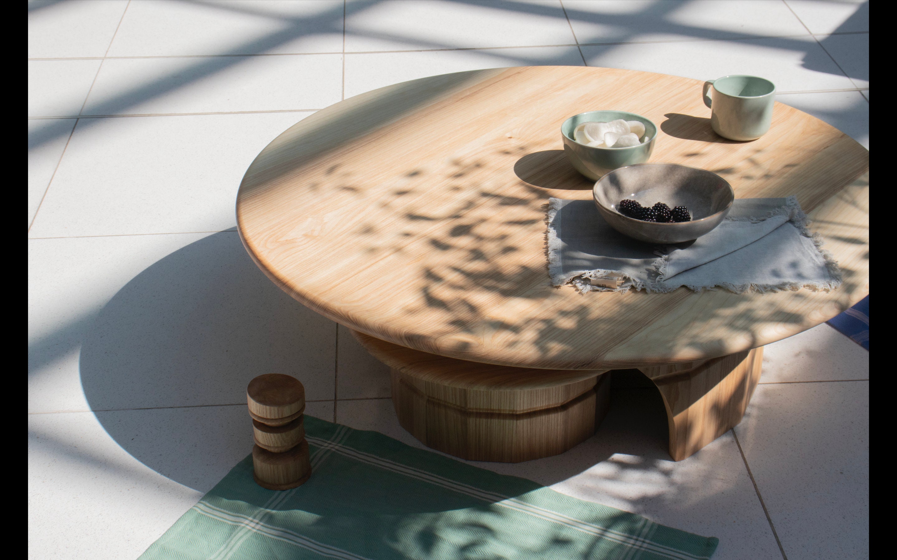 Modular Solid Wood Coffee Table Set ASH - Etsy
