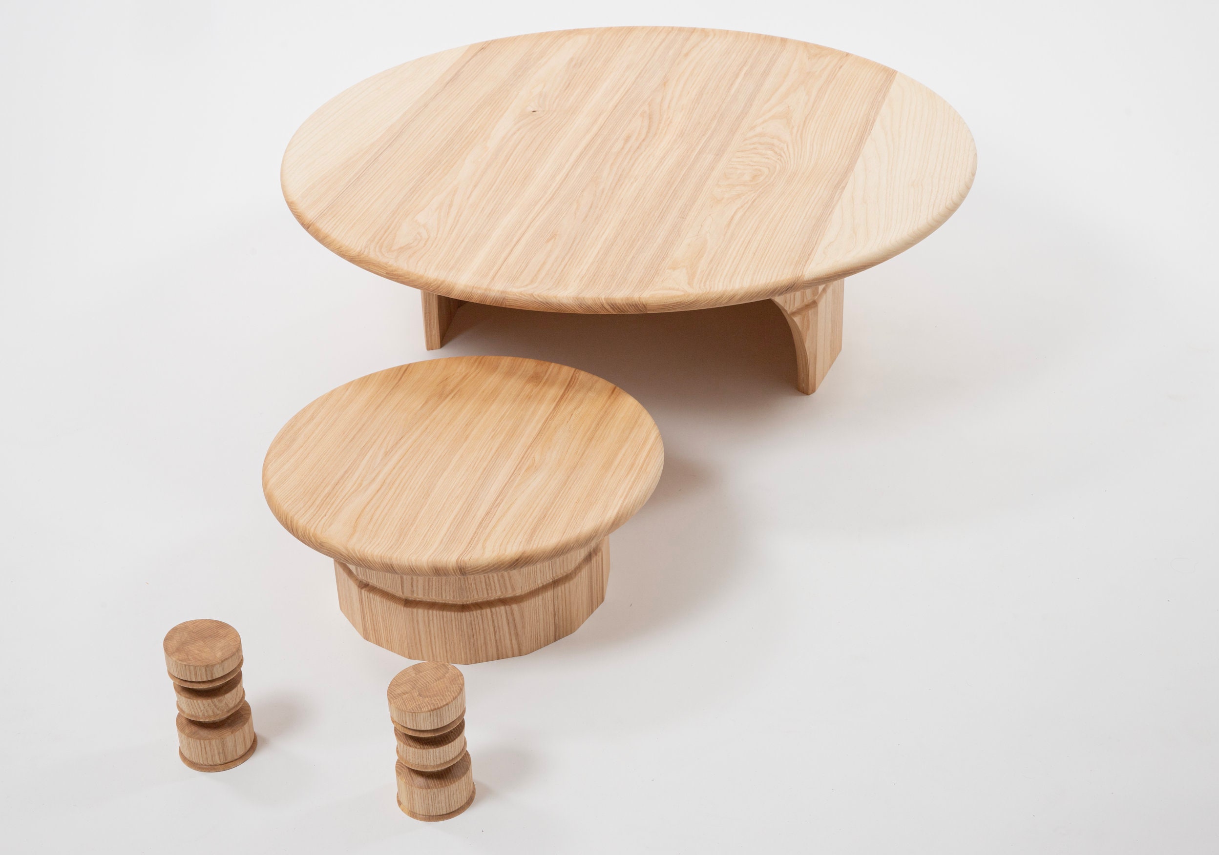 Modular Solid Wood Coffee Table Set ASH - Etsy