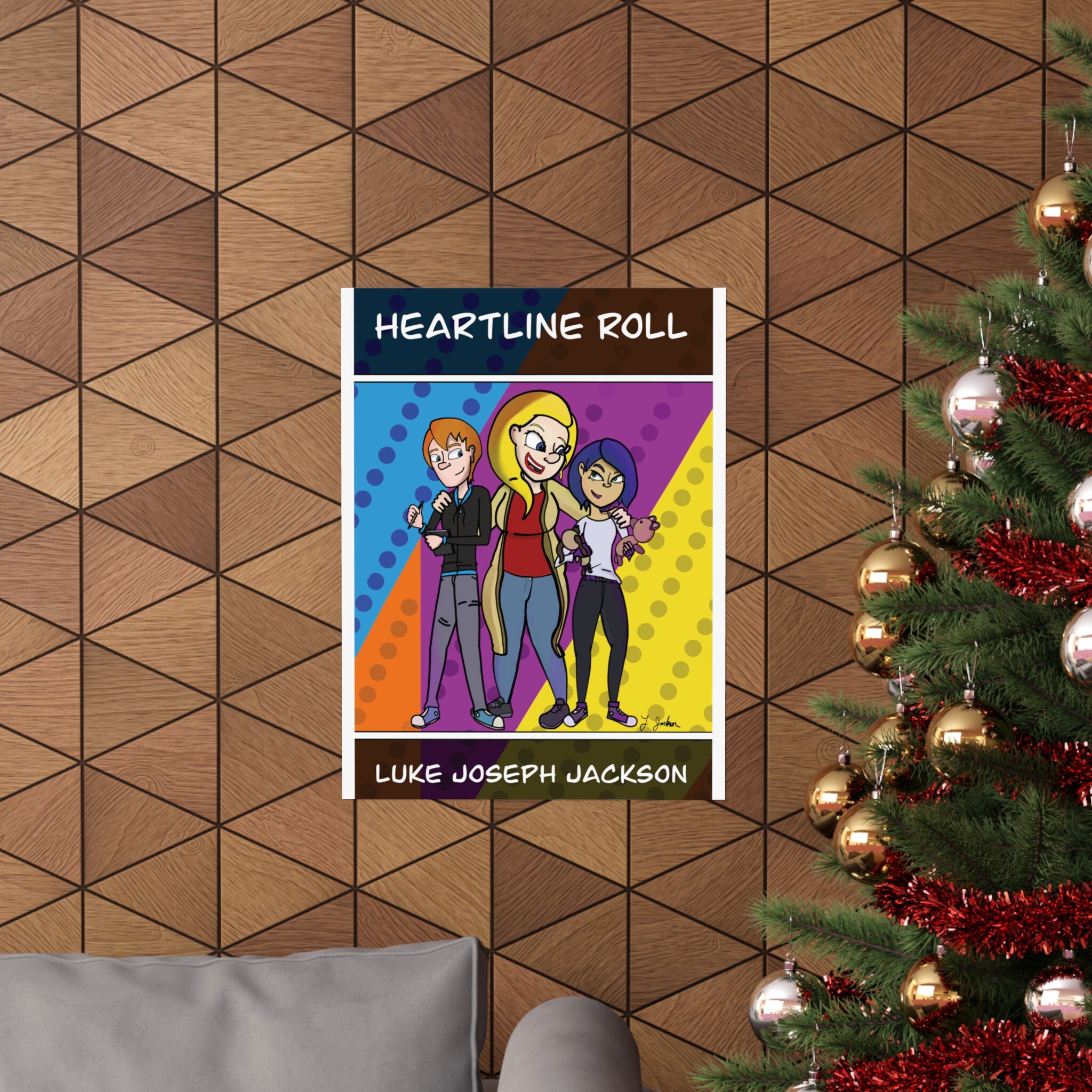 Heartline Roll: Book Cover Poster - Etsy