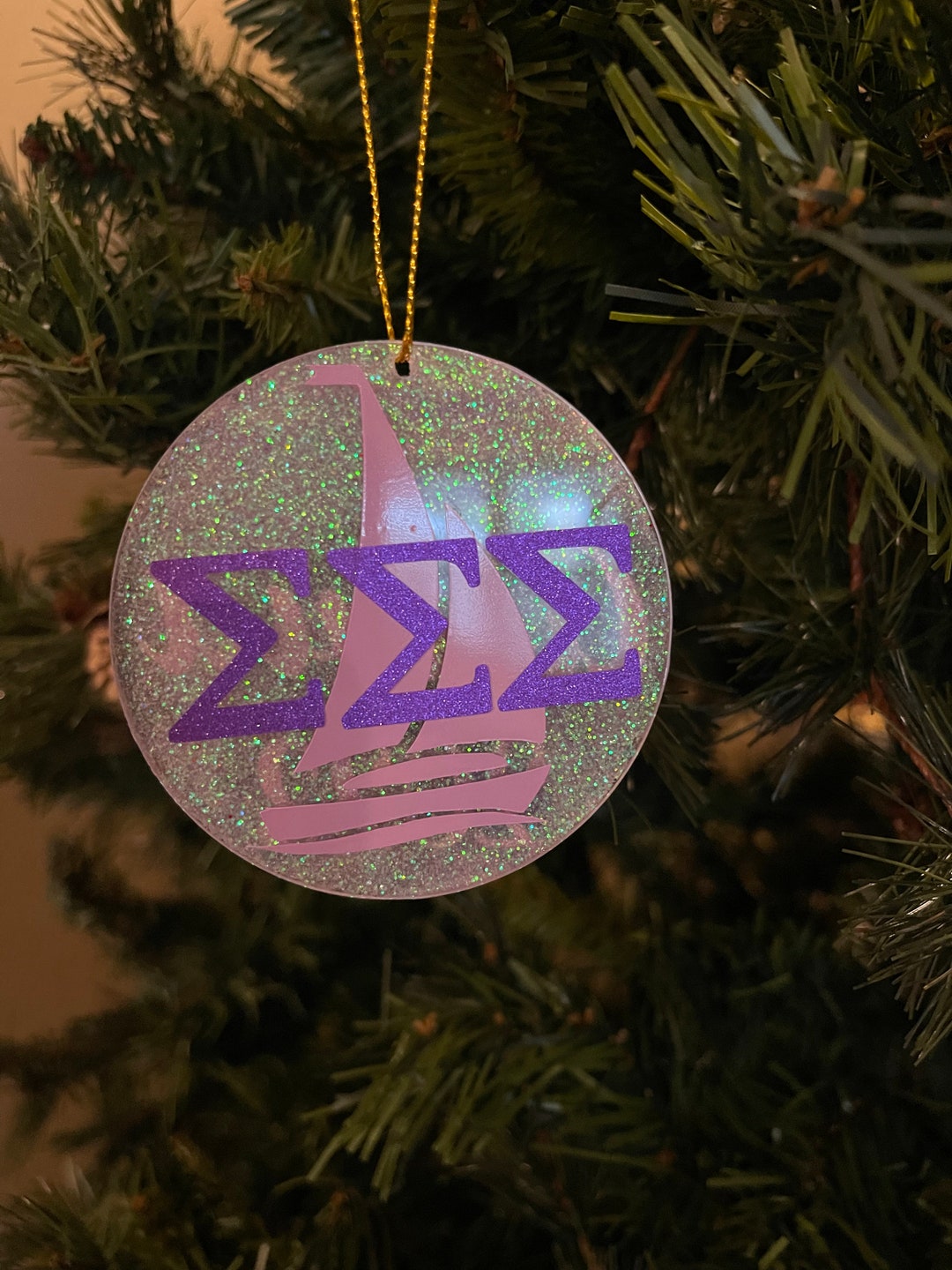 Tri-sigma Christmas Ornament - Etsy