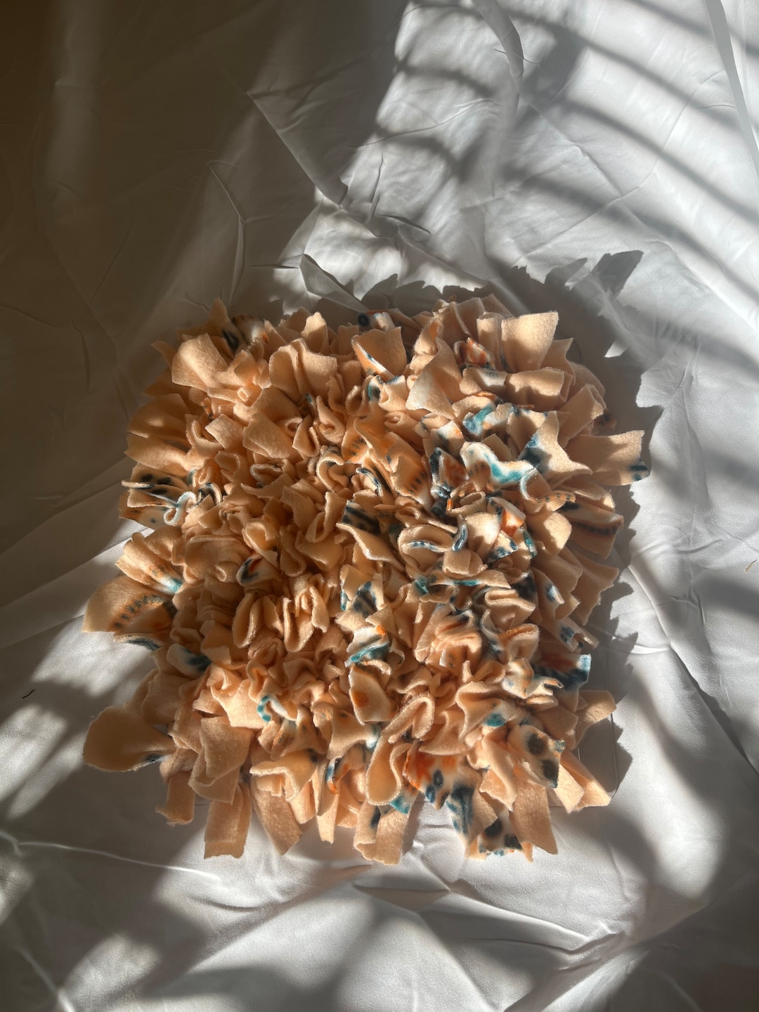 Pink Snail Pattern Snuffle Mat Foraging Blanket, Stimulation Treat Toy ...