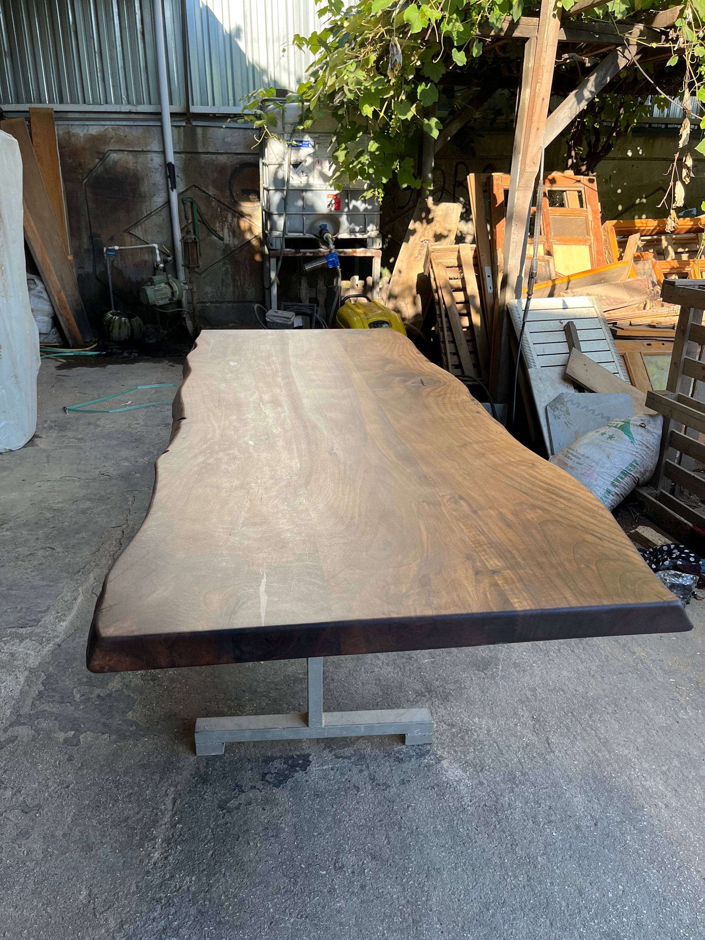 Walnut Wood Table, Rustic Dining Table, Custom Solid Wood Table High ...