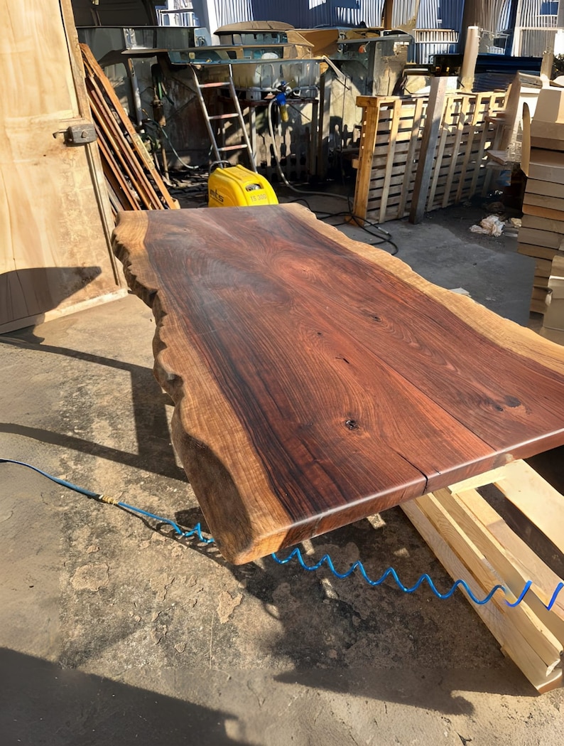 Live Edge Wood Dining Table, Farm House Kitchen Table - Etsy