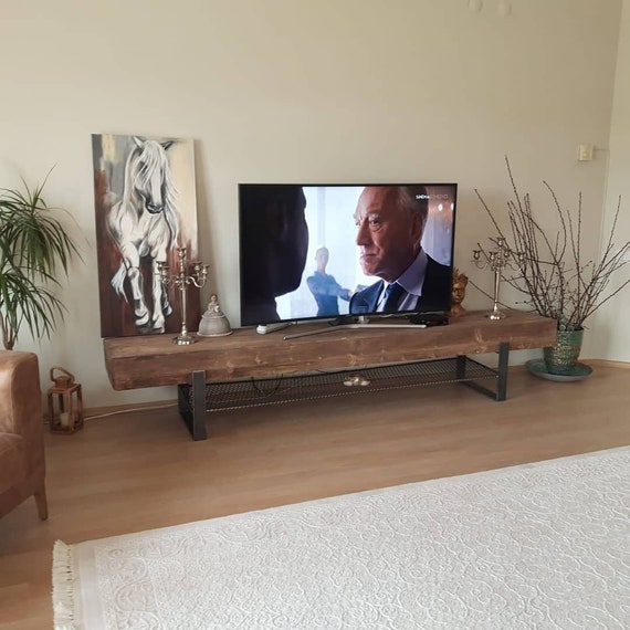 Wooden Tv Unit Set walnut Tv Console Set wood Media Stand Storage tv Cabinet With Shelves Etsy Canada