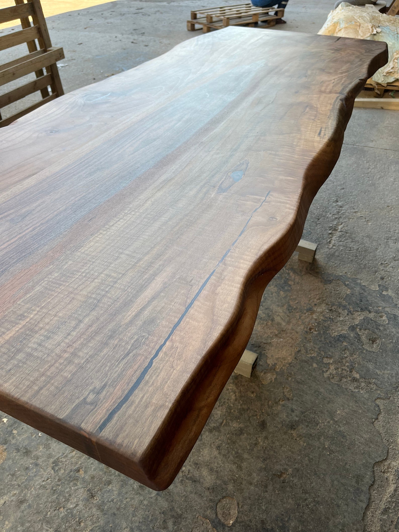 Walnut Wood Table, Rustic Dining Table, Custom Solid Wood Table High ...