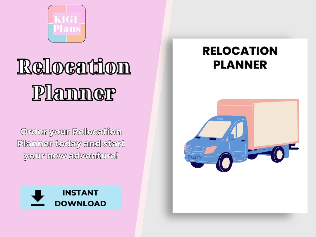 Relocation Planner Printable and Editable Canva Templates - Etsy