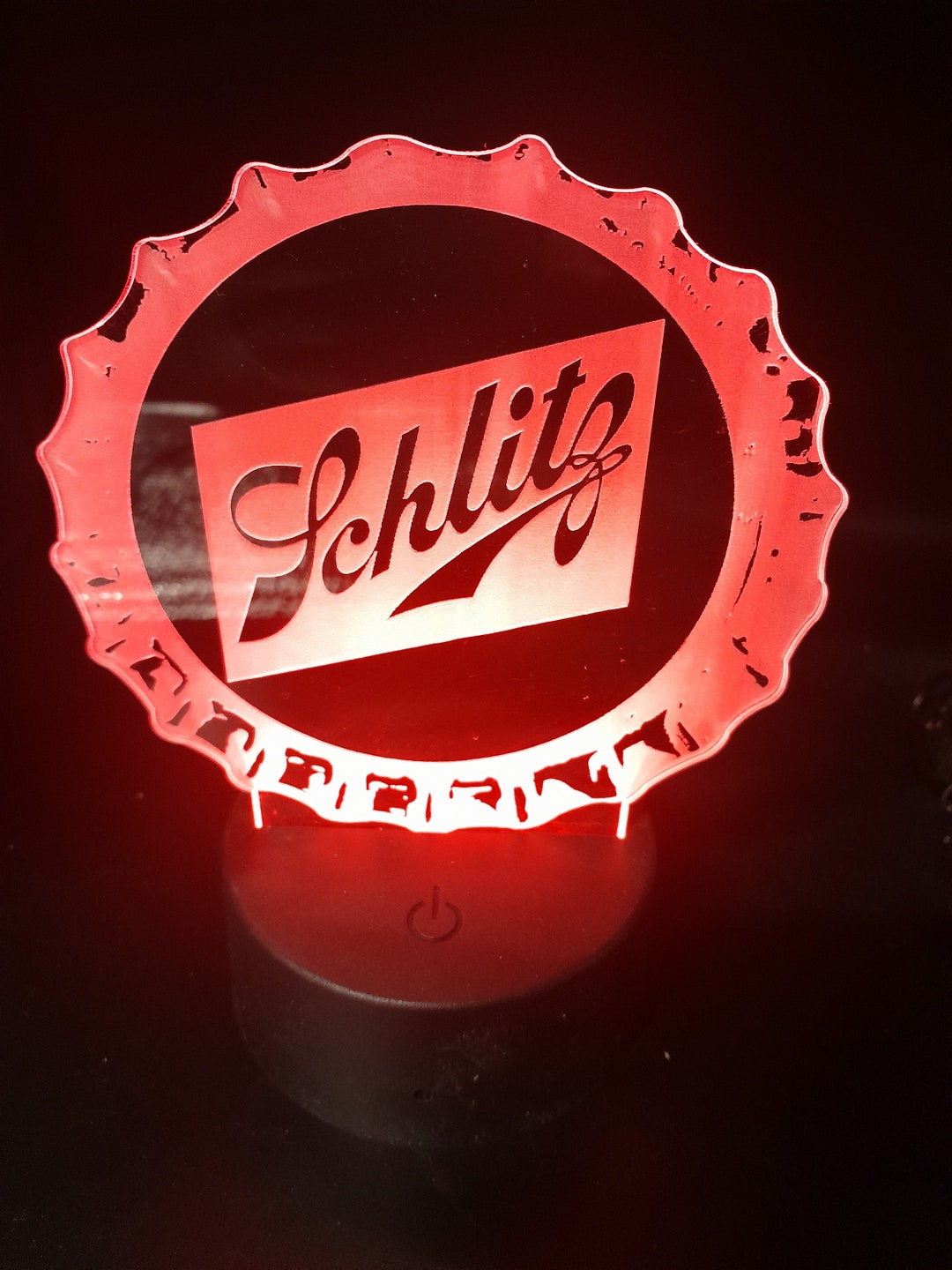 Schlitz Beer Edge Lit Light Sign, Desk Lamp - Etsy