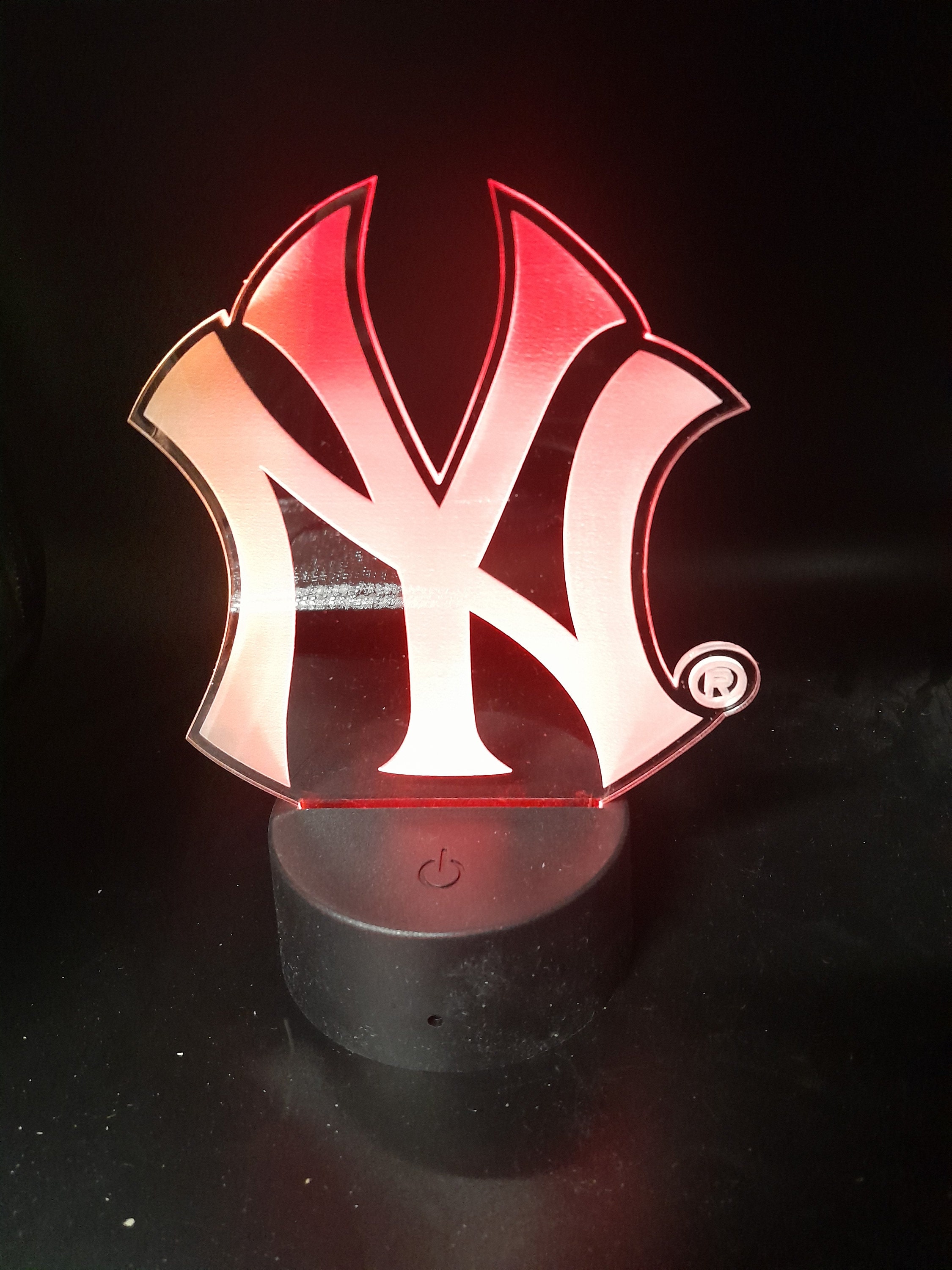 New York Yankees NYC Edge Lit Light Sign, Night Light, Desk Lamp - Etsy