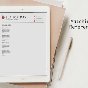 Teacher 1 & 2 Page Resume Template Design With Matching Cover Letter on ...