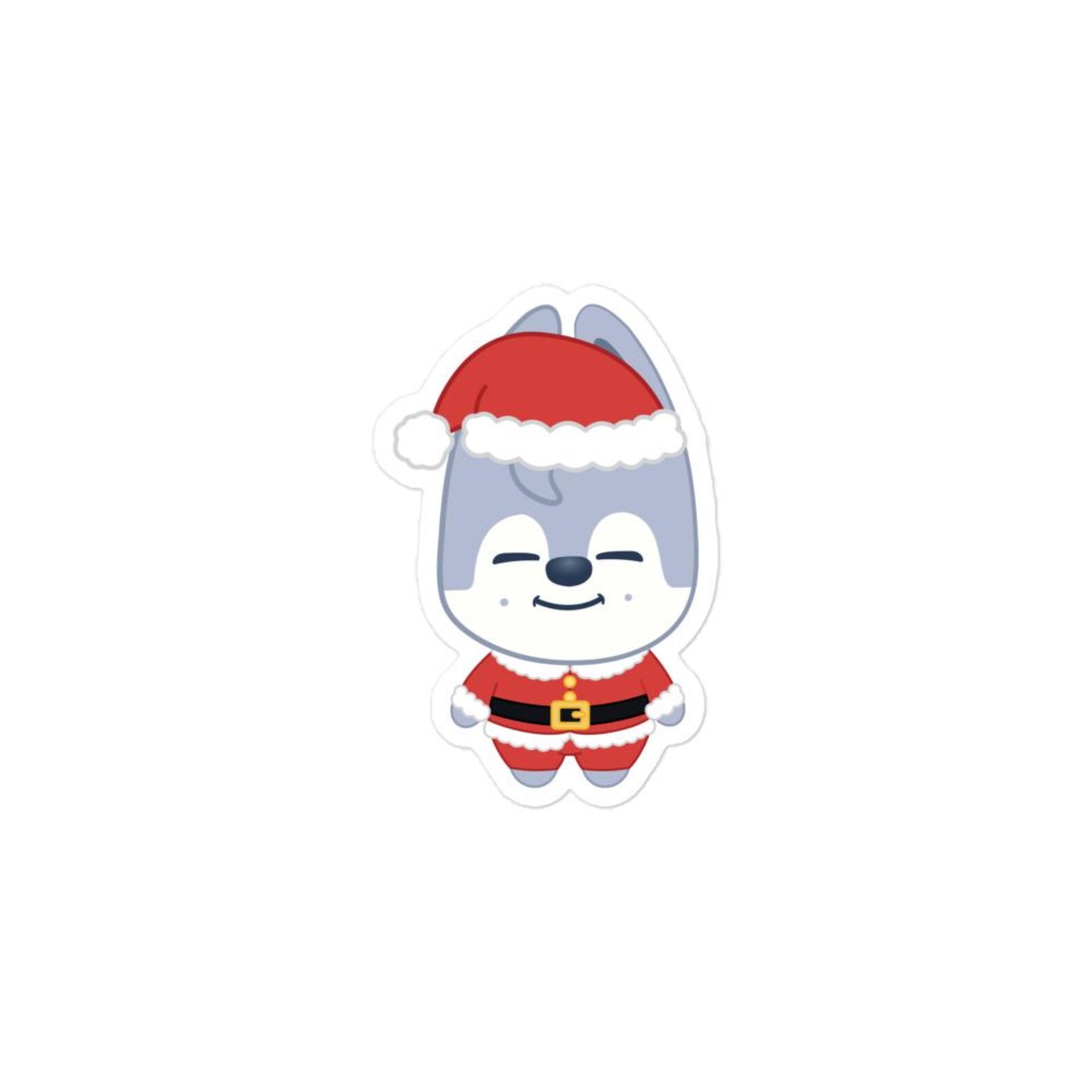 Wolf Chan Santa Sticker • SKZOO Christmas Sticker • Stray Kids Holiday ...