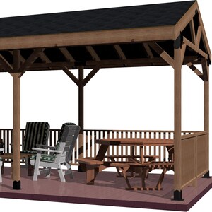 DIY 4x4 Pavilion Brackets Kit: Universal Size Outdoor Carport - Etsy