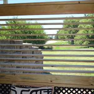 Decorative DIY 24" Louvers Kit | Wood/ PVC Louvers for Privacy & Safety ...