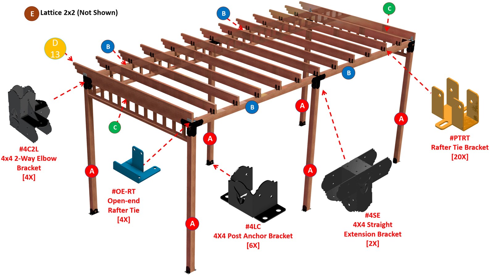 DIY Rafter Tie Bracket: Heavy Duty Joist for 2x Lumber - Etsy
