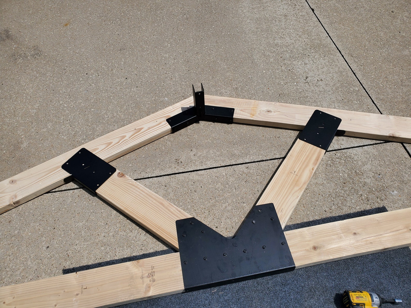 Diy Truss Center Joints Bracket | 2x6 or 2x8 Truss | Lumber Not ...