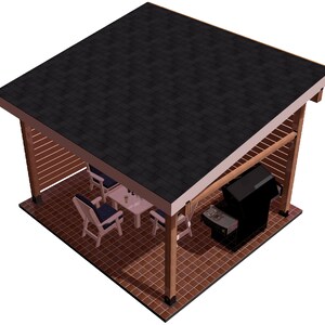 DIY 6x6 Freestanding Lean to Brackets Kit - Easy-to-build Garden ...