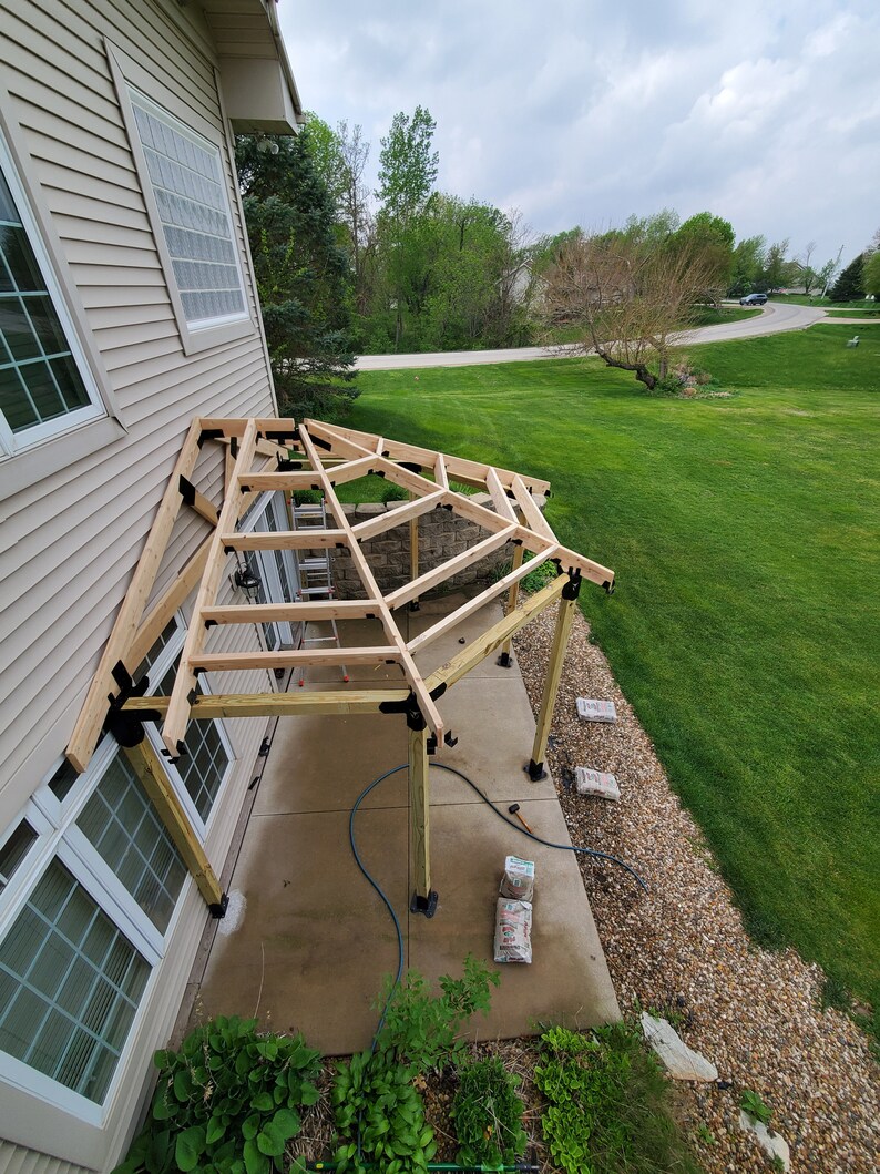 4x4 DIY Partial Octagon Gazebo Brackets Kit: Patio Cover (lumber NOT ...