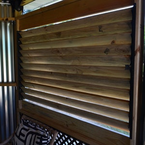 Decorative DIY 24" Louvers Kit | Wood/ PVC Louvers for Privacy & Safety ...