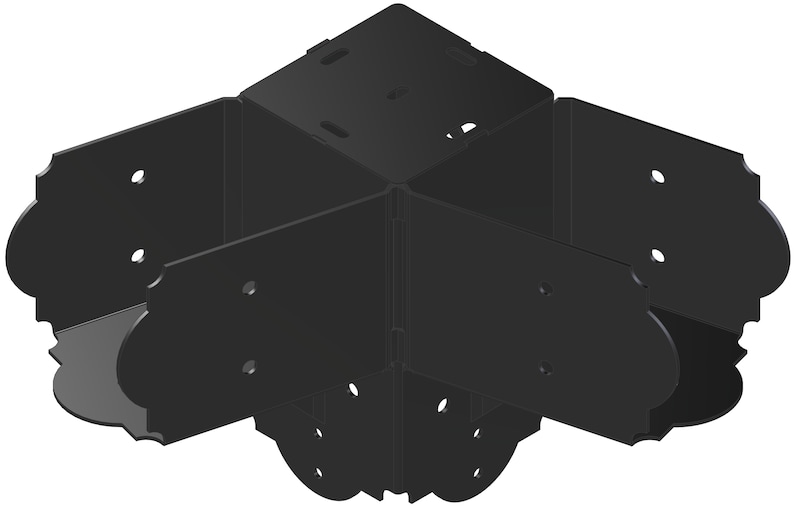 DIY Heavy Duty Iron 60-degree Bracket for 6x6 Lumber - American Made - Etsy