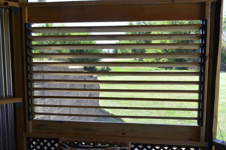 48" DIY Louver Bracket Kit: Privacy & Storm Shutters - Etsy