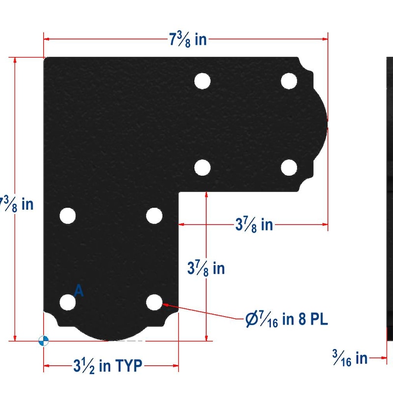 L Brackets Metal 4x4 - Etsy