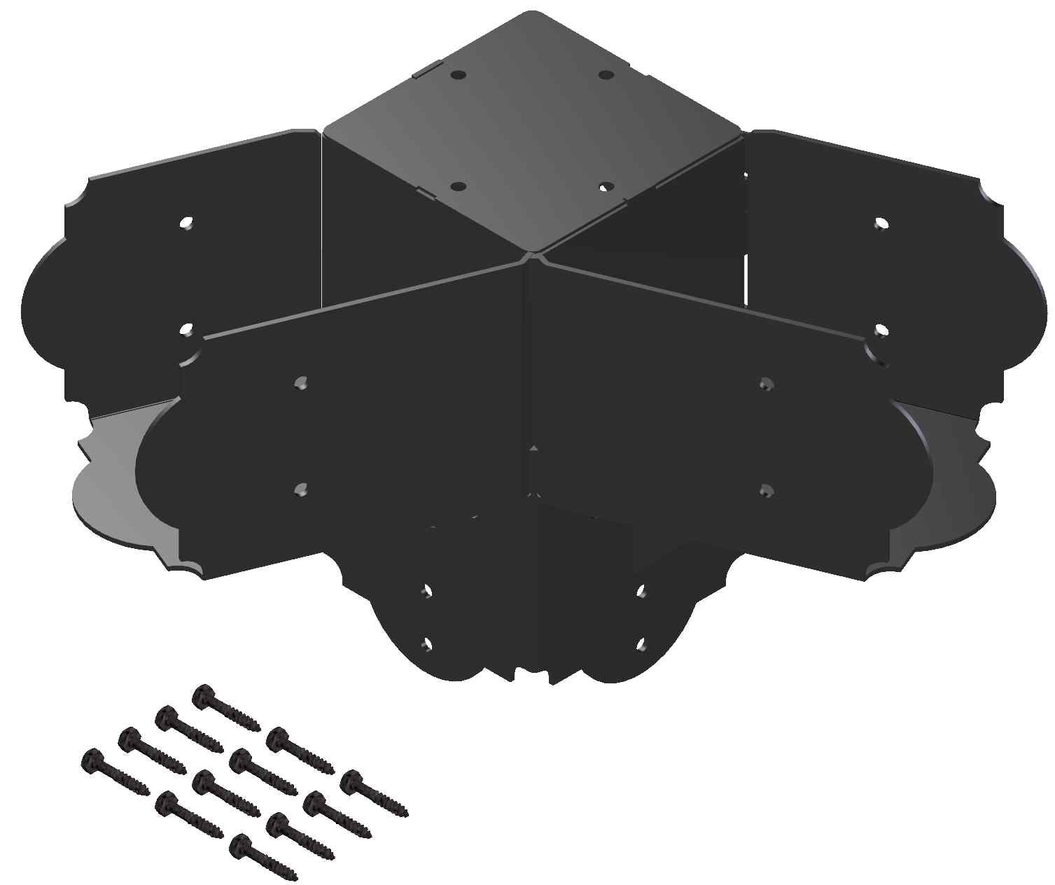 DIY 6x6 Heavy Duty 45-degree Octagon Bracket | 1-pack | Craft With ...