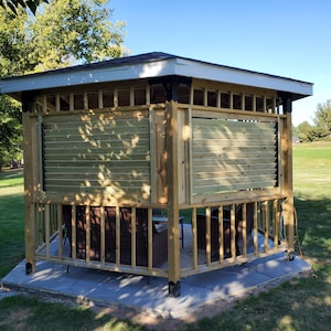 Decorative DIY 24" Louvers Kit | Wood/ PVC Louvers for Privacy & Safety ...