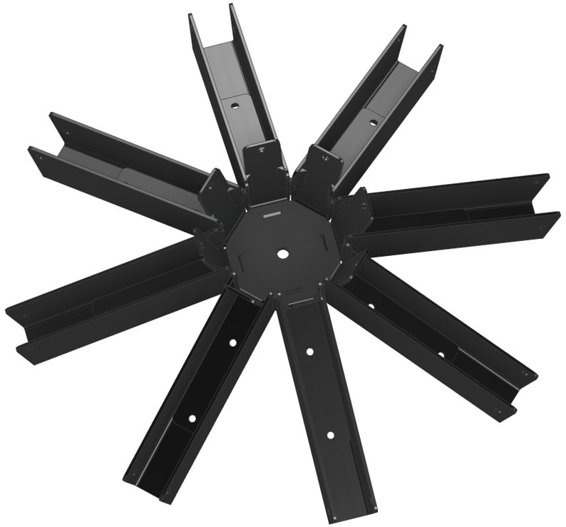 DIY Heavy Duty Iron Octagon Spider Bracket Kit: Gazebo Roof DIY - USA ...
