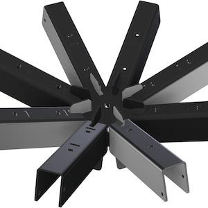 DIY Heavy Duty Iron Octagon 8-way Spider Bracket Kit - Craft Your Own ...