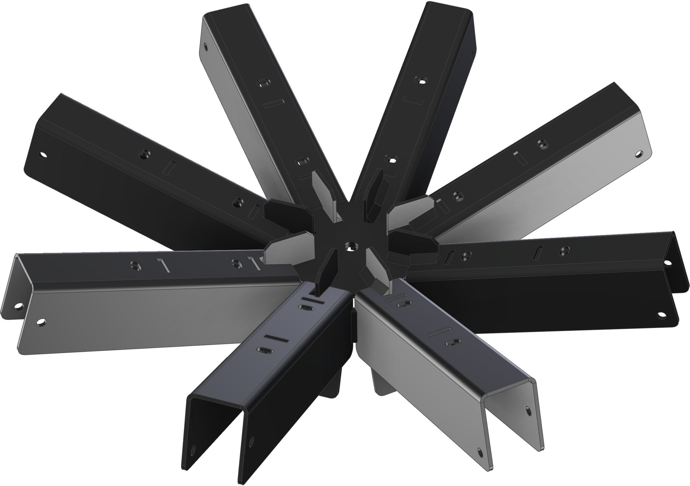 DIY Heavy Duty Iron Octagon Spider Bracket Kit: Gazebo Roof DIY - USA ...