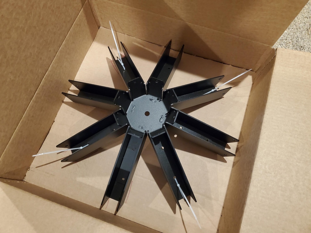 DIY Heavy Duty Iron Octagon 8-way Spider Bracket Kit - Craft Your Own ...