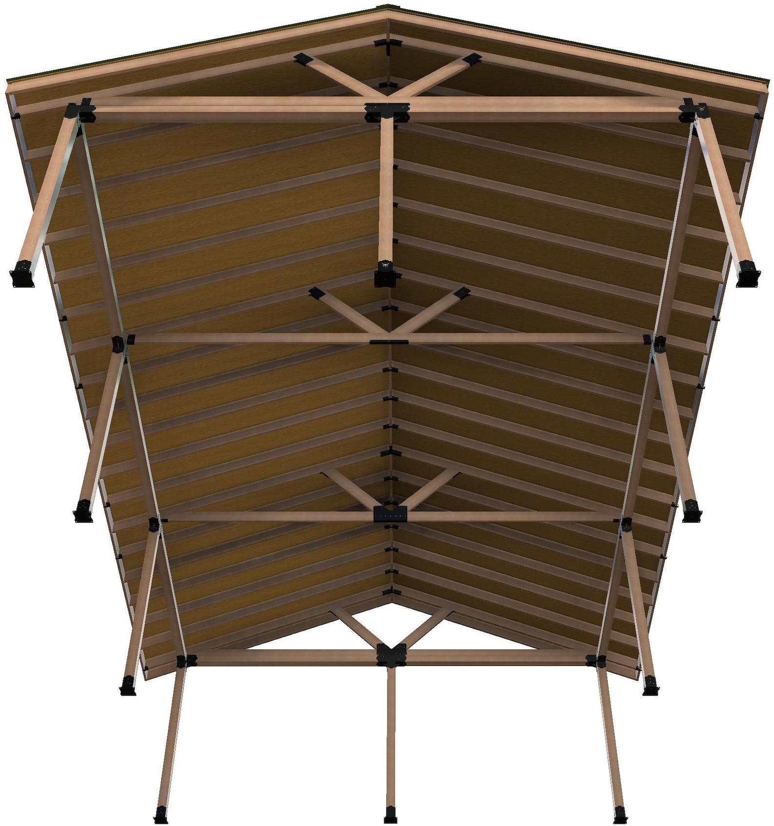 DIY Outdoor Pavilion Brackets Kit: 24' X 36', 4, 5, or 6-12 Pitched ...
