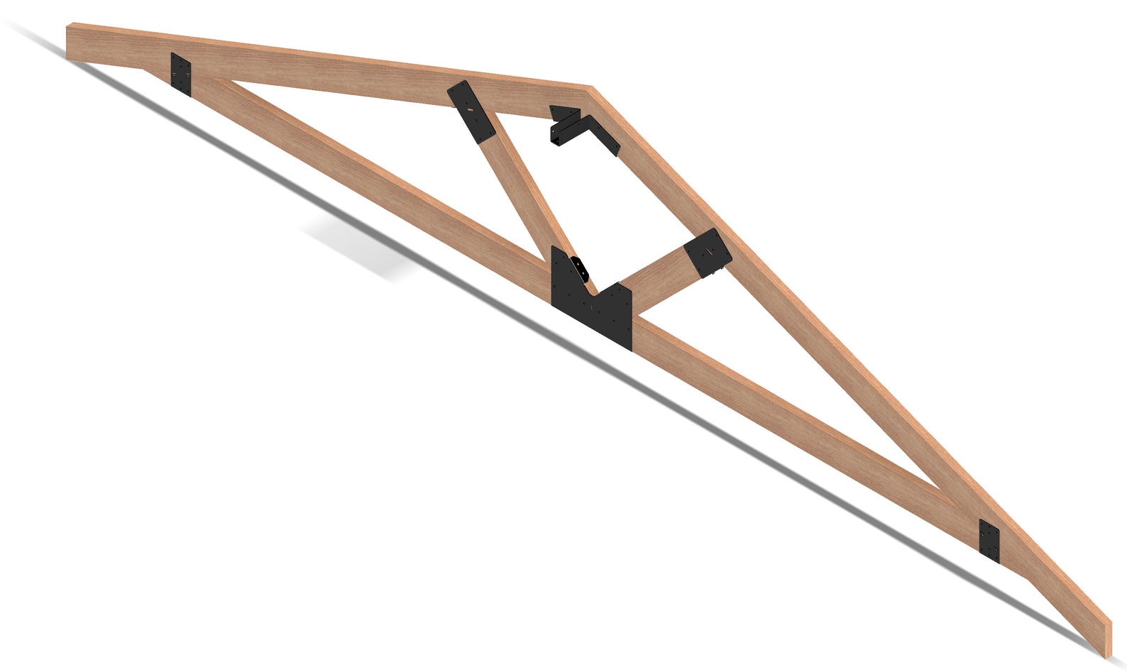 Gable End Rafter Bracket: Heavy Duty 4-12 Pitch Truss Tie - Etsy