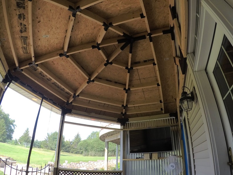 4x4 DIY Partial Octagon Gazebo Brackets Kit: Patio Cover (lumber NOT ...