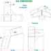 Diy 4X4 Iron 60-degree Bracket Hexagon Elbow Bracket Diy Pergola ...