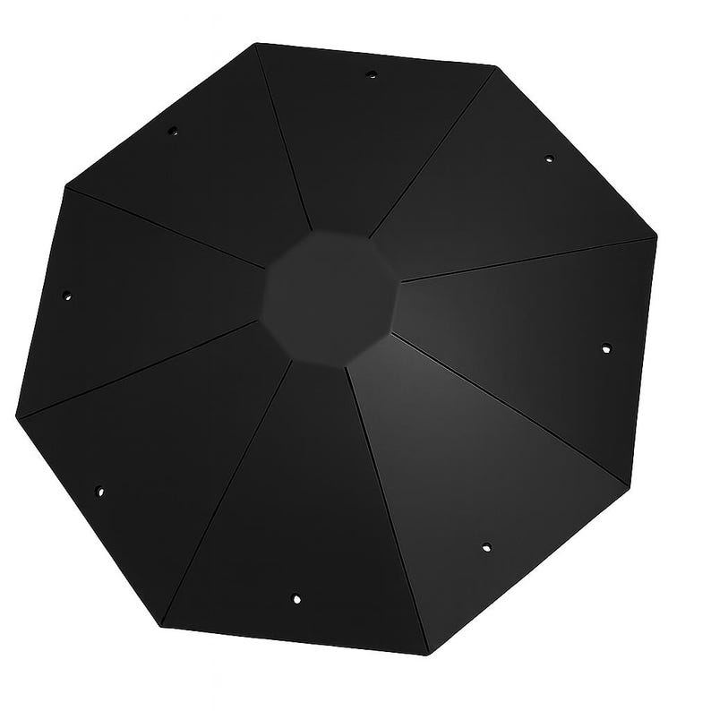 DIY Weatherproof Octagon Gazebo Roof Peak Cap: Durable Metal Cover (3 ...