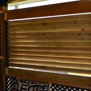 48" DIY Louver Bracket Kit: Privacy & Storm Shutters - Etsy