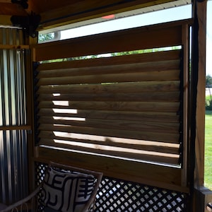 24 DIY Rotating Louver Brackets Diy Blinds Diy Storm Shutters Diy Hurricane Shield Diy Shutter ...