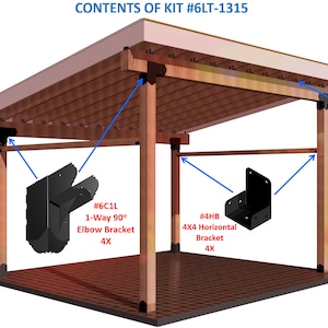 DIY 6x6 Freestanding Lean to Brackets Kit - Easy-to-build Garden ...
