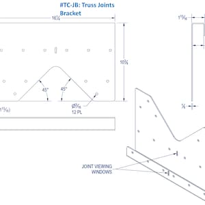 Diy Truss Center Joints Bracket | 2x6 or 2x8 Truss | Lumber Not ...